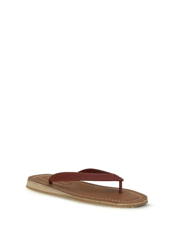 Miu Miu Thong Flip Flops - Brown
