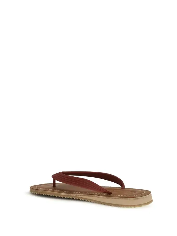 Miu Miu Thong Flip Flops - Brown