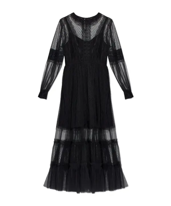 ALLSAINTS Nita Sheer Tiered Maxi Dress