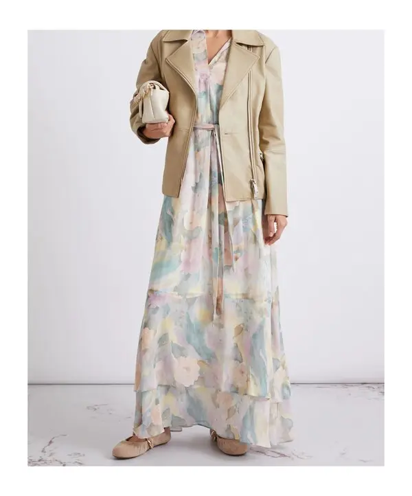 Marella Long Printed Georgette Dress