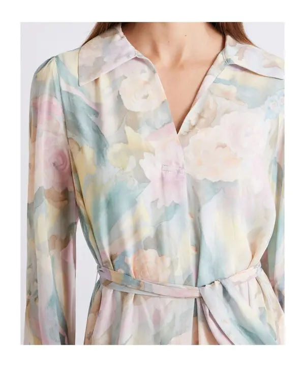 Marella Long Printed Georgette Dress