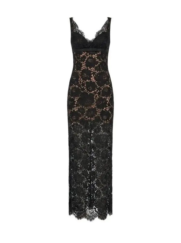 SELF-PORTRAIT Floral Lace Maxi Dress