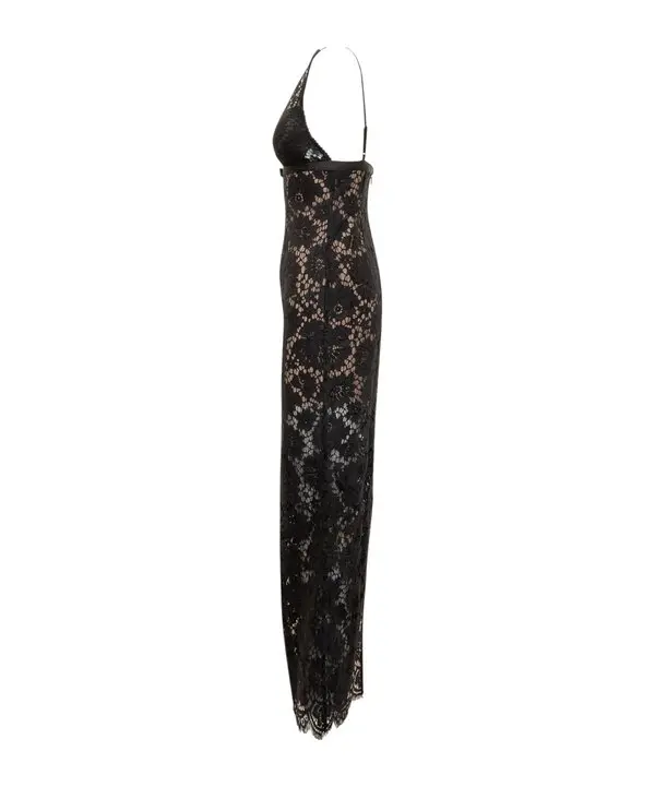 SELF-PORTRAIT Floral Lace Maxi Dress