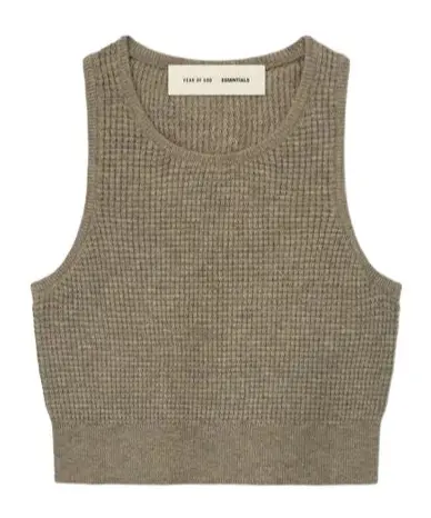 Fear Of God Waffle Sport Tank Top - Gray