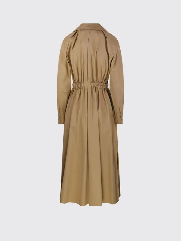 Max Mara Flared Poplin Shirt Dress - Khaki