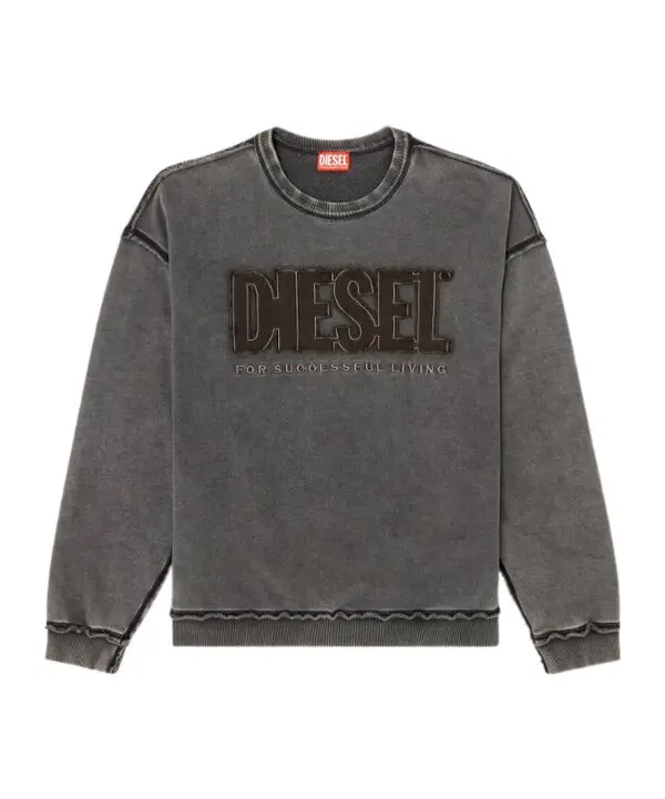 DIESEL® S-boxt-raw-v1 Sweatshirt - Dark Gray