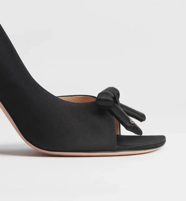 Dior Bow Heeled Slingback Sandal