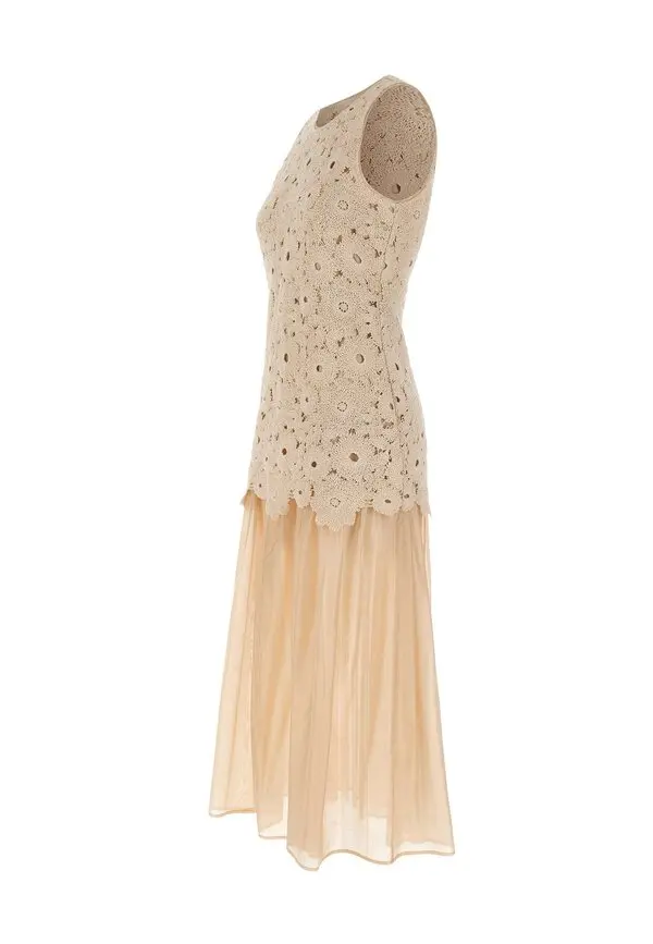 Liu Jo Floral Lace Maxi Dress