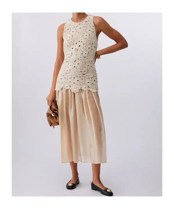 Liu Jo Floral Lace Maxi Dress