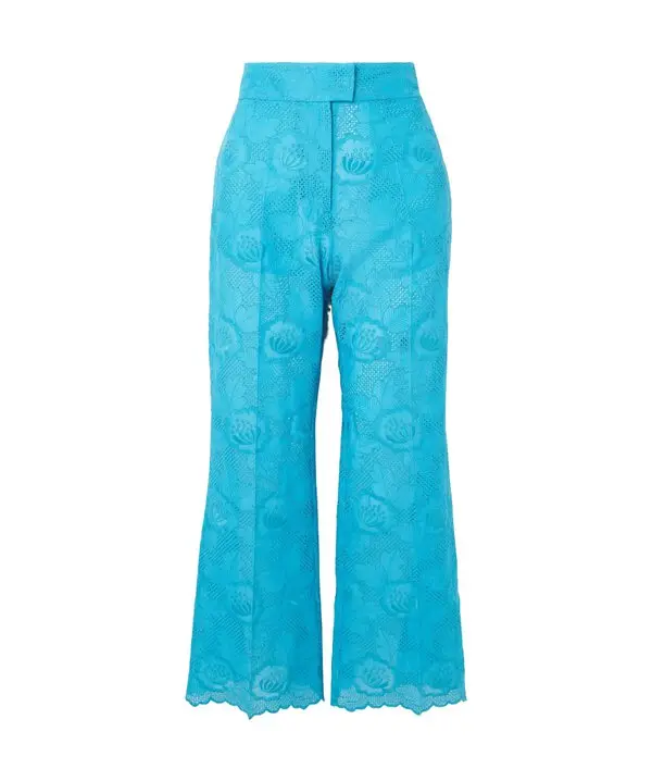 Valentino Garavani Floral Embroidered Flared Pants
