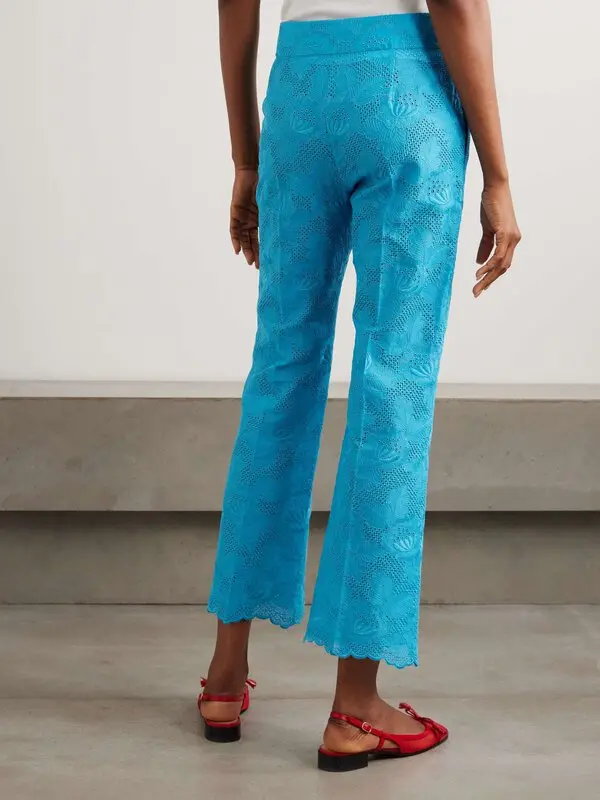 Valentino Garavani Floral Embroidered Flared Pants