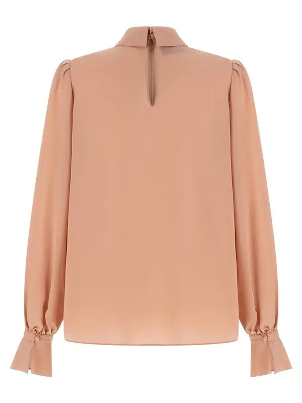 Valentino Garavani Pleated Blouse With Bow Detail
