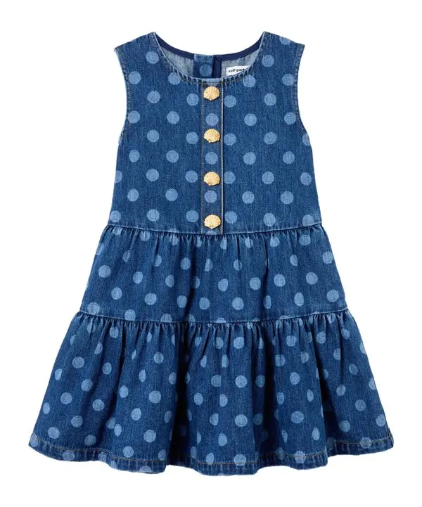 SELF-PORTRAIT Polka Dot Tiered Dress