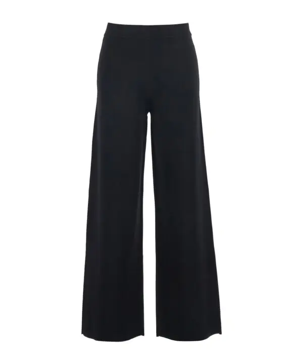 P.a.r.o.s.h Punto Milano Wide-leg Trousers - Black