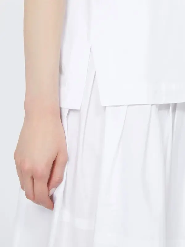 Max Mara Amore Ruched Short-sleeved Shirt - Optical White