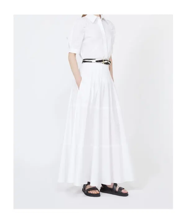 Max Mara Amore Ruched Short-sleeved Shirt - Optical White