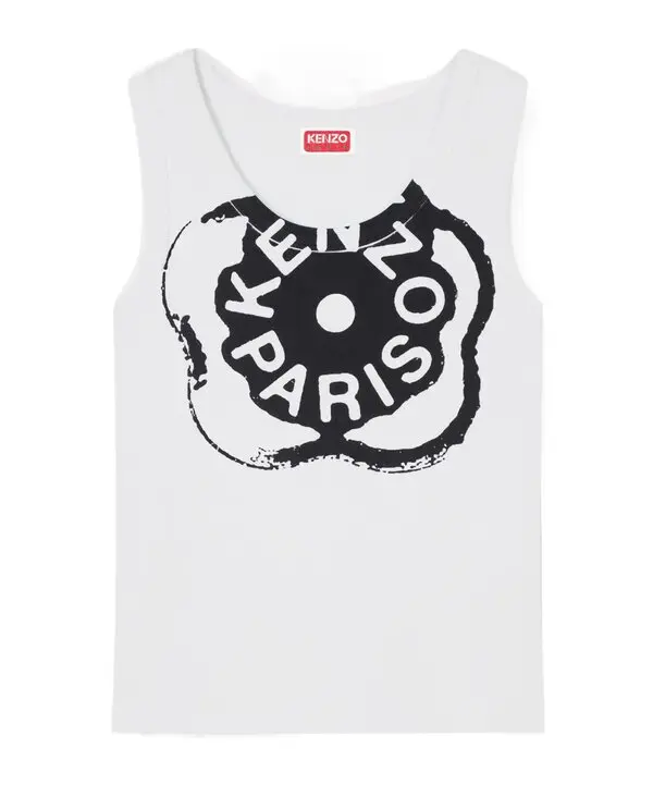 Kenzo Boke Flower 2.0 Rib Tank Top - White