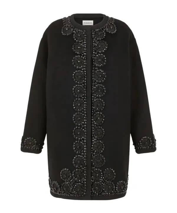 P.a.r.o.s.h Embellished Floral Coat