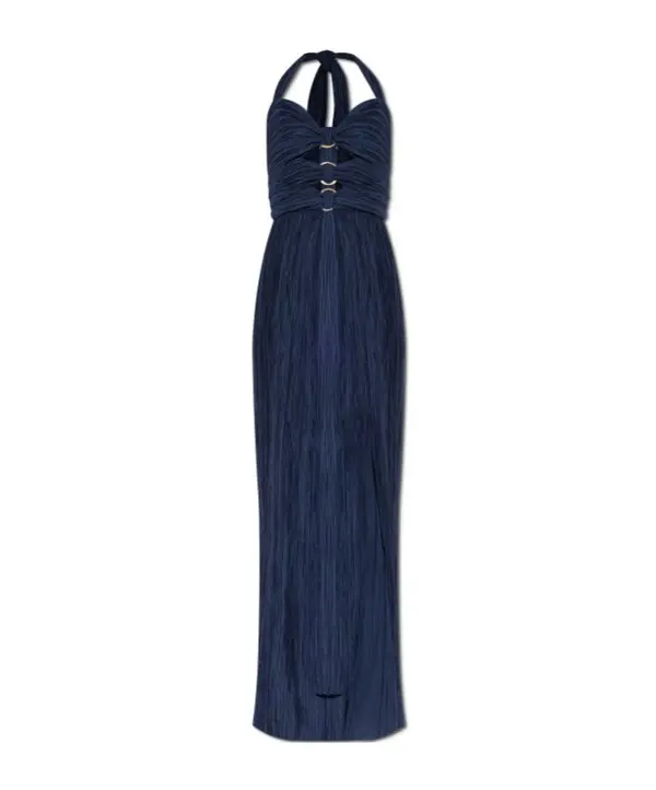 Cult Gaia Halterneck Maxi Dress With Slit