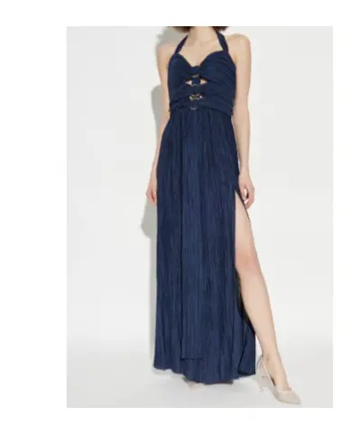 Cult Gaia Halterneck Maxi Dress With Slit