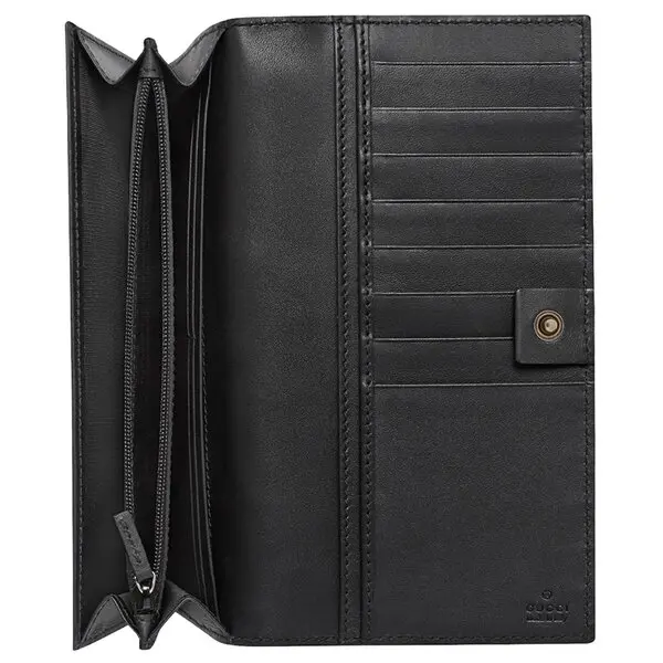Gucci Stitching Long Folding Wallets