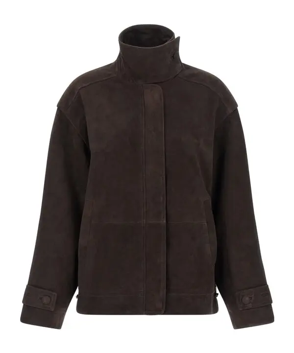 ROTATE BY BIRGER CHRISTENSEN Oversized Suede Jacket