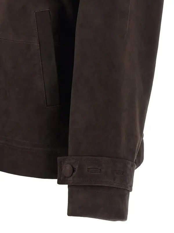 ROTATE BY BIRGER CHRISTENSEN Oversized Suede Jacket