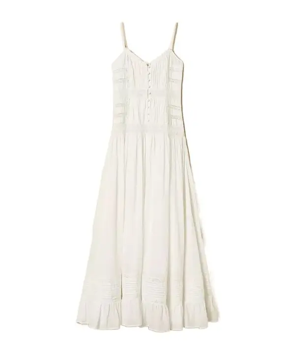 TWINSET Lace Buttoned Maxi Dress