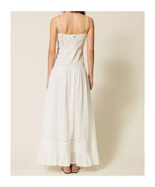 TWINSET Lace Buttoned Maxi Dress