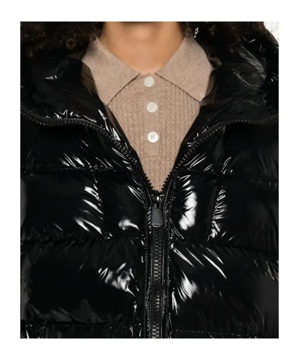 Pinko Hooded Puffer Jacket - Black