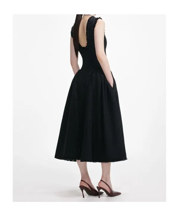 SELF-PORTRAIT Sleeveless Embellished Dress