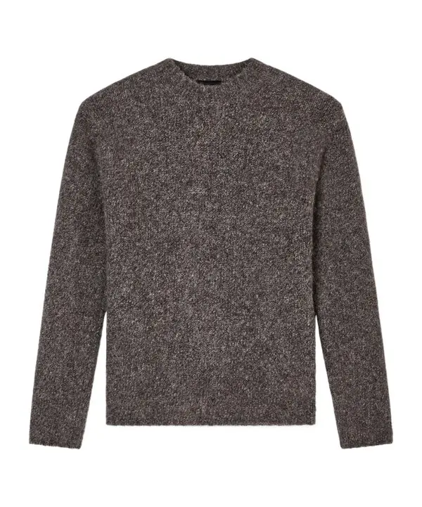 Emporio Armani Wool Crew-neck Sweater - Black