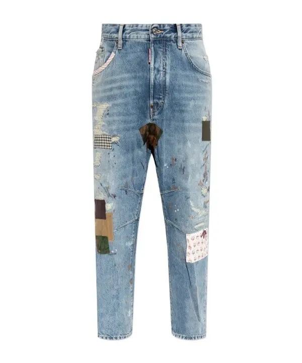 Dsquared2 Patchwork Distressed Jeans