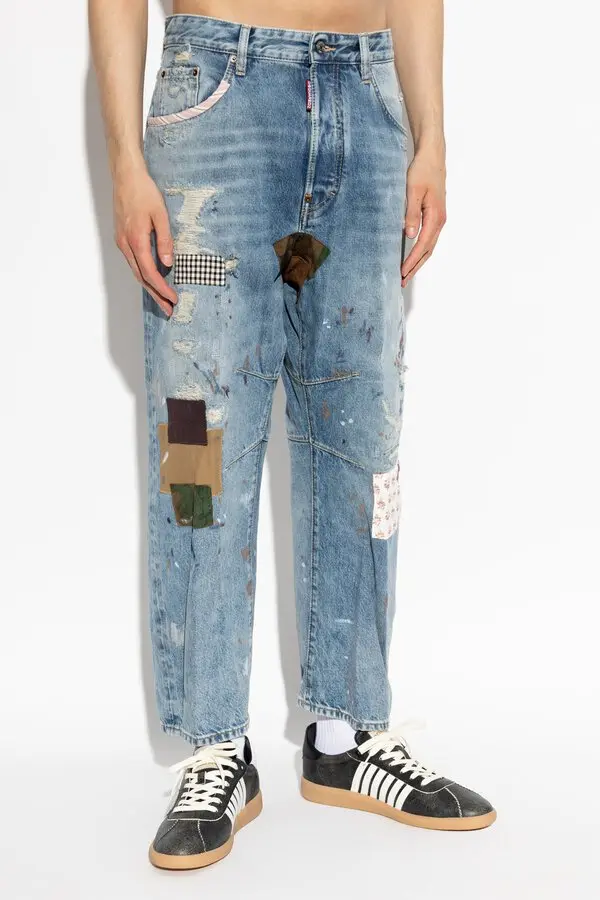 Dsquared2 Patchwork Distressed Jeans