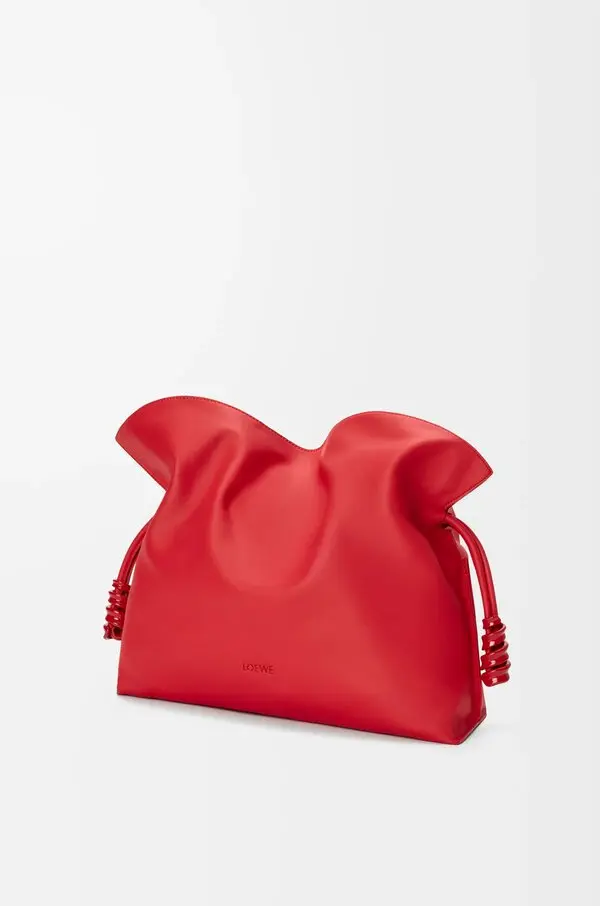 Loewe Coil Flamenco Clutch Bag - Scarlet