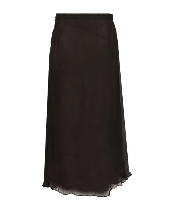 Isabel Marant Étoile Chiffon Asymmetric Skirt - Black