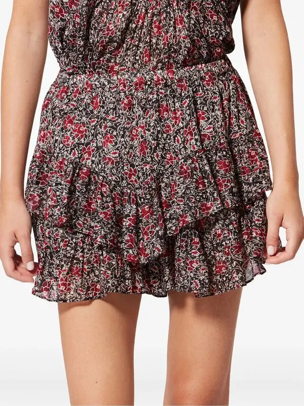 Isabel Marant Étoile Jocadia Ruffled Printed Shorts