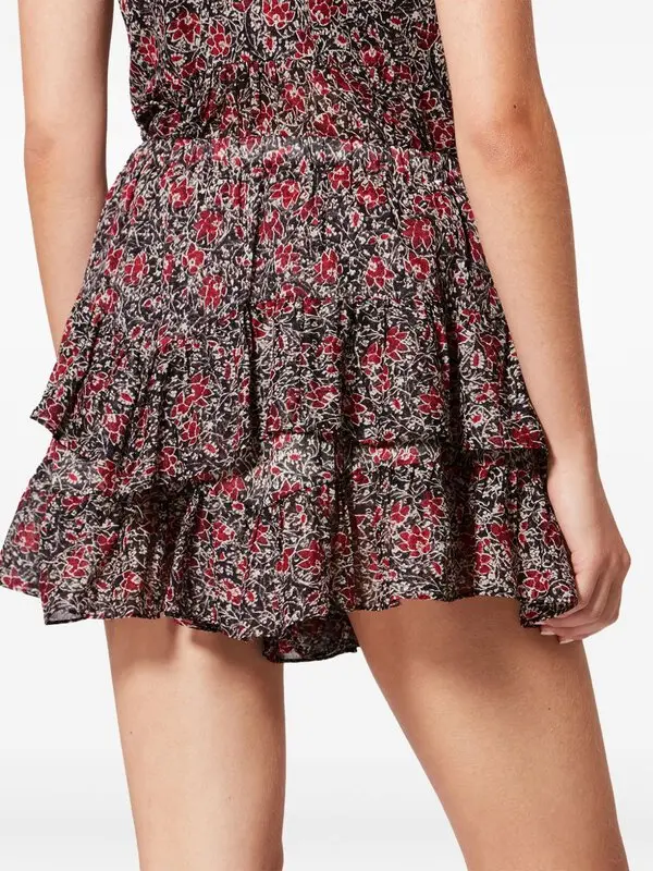 Isabel Marant Étoile Jocadia Ruffled Printed Shorts