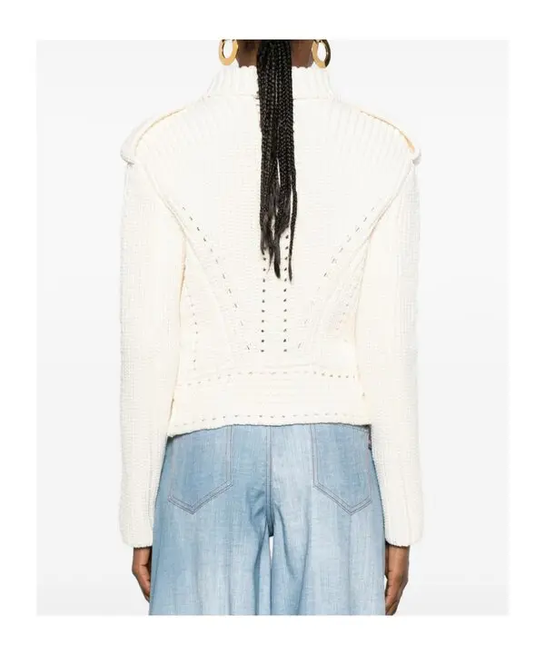 Ermanno Scervino Zip-up Belted Jacket - White
