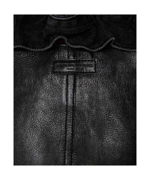 Alexander Wang Chain-trimmed Leather Mini Skirt