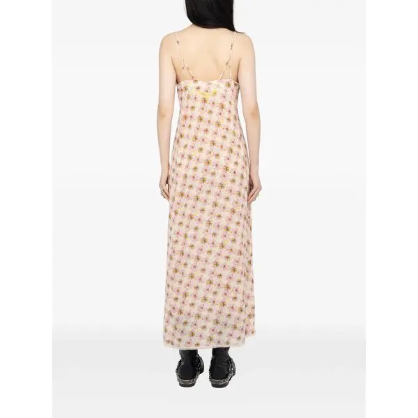 Zadig&Voltaire Ramelil Floral-pattern Maxi Dress - Pink