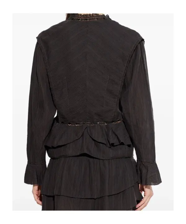 Isabel Marant Étoile Ruffled Lace Detail" Top