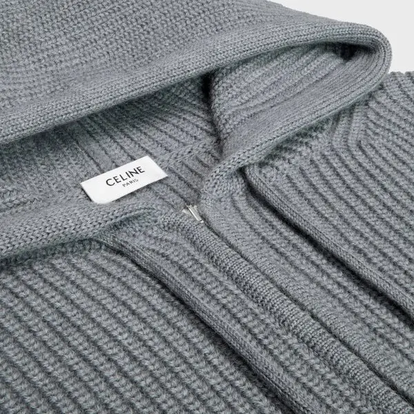 Celine Hooded Wool Cardigan