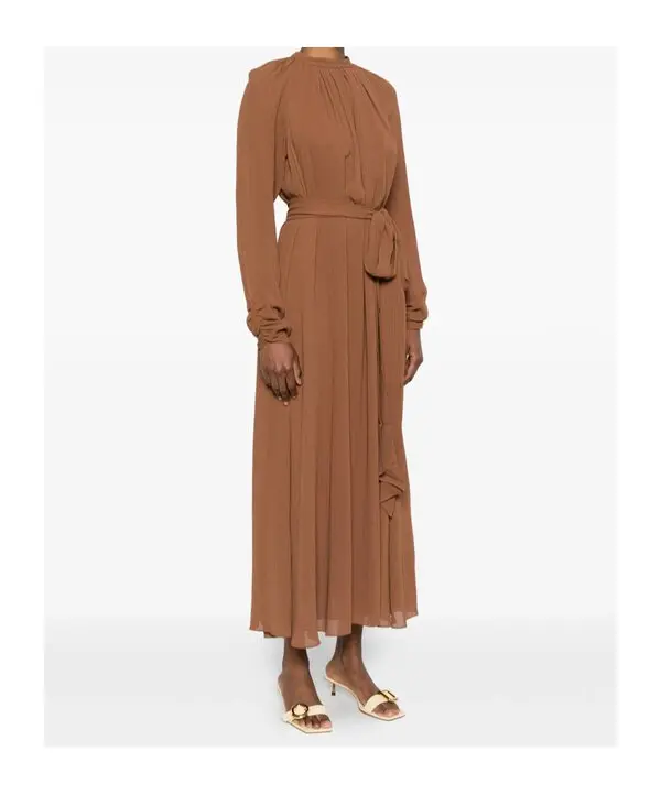 JOSEPH Pinky Tie-waist Midi Dress