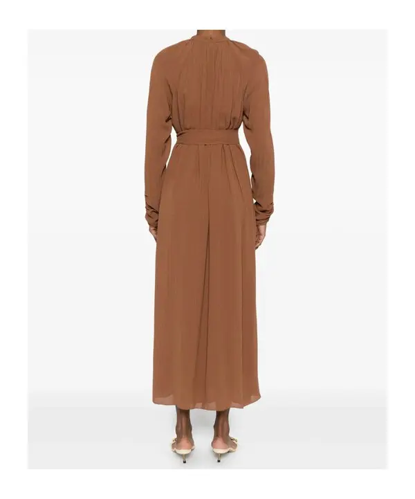 JOSEPH Pinky Tie-waist Midi Dress