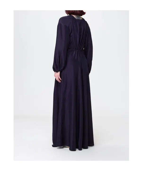 FORTE_FORTE Long Sleeve V-neck Dress - Black