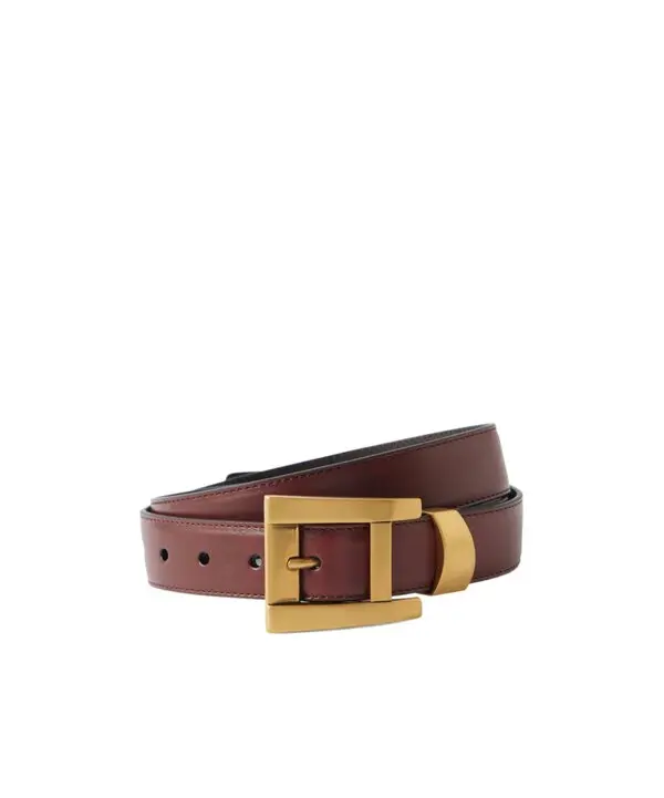 Versace Rectangular Buckle Belt - Brown