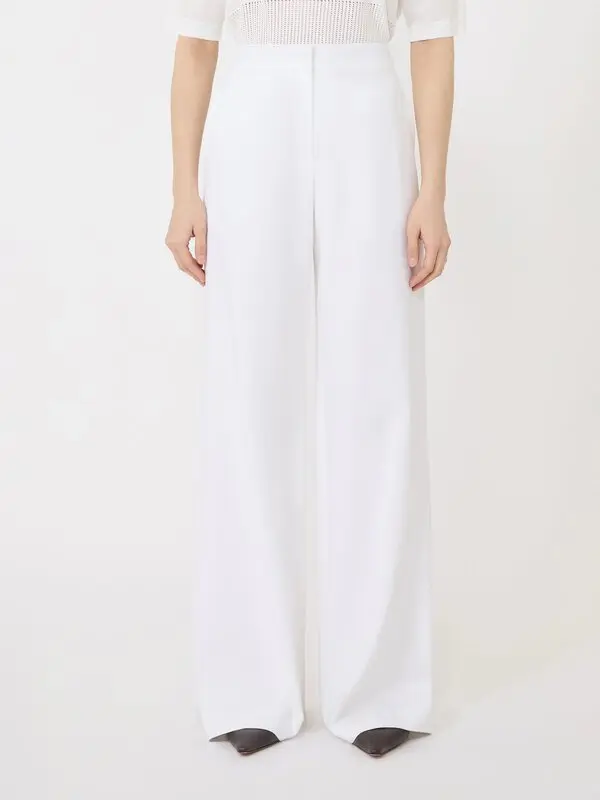 Max Mara Wide-leg Trousers - White