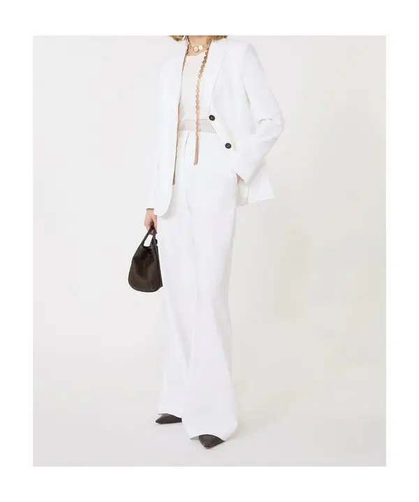 Max Mara Wide-leg Trousers - White