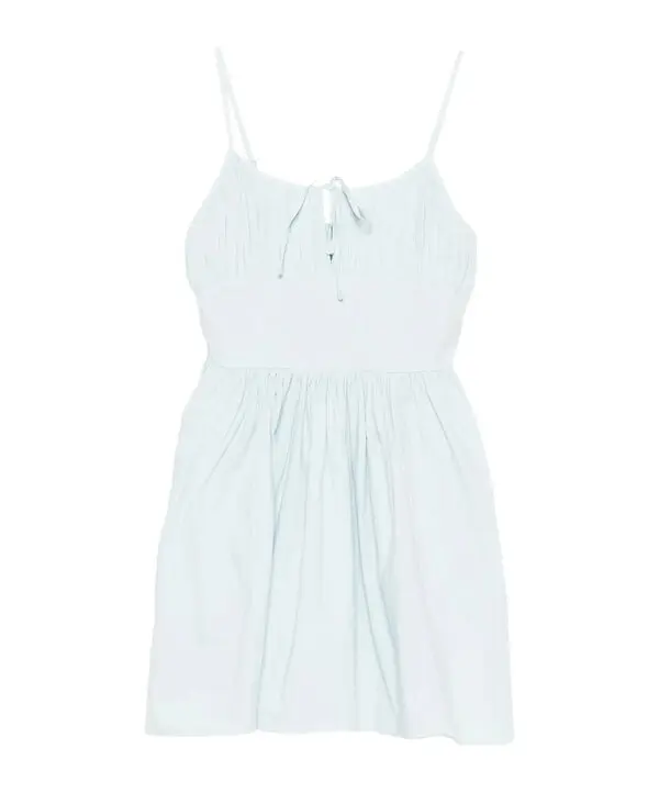 ROTATE BY BIRGER CHRISTENSEN Ruched Tie-strap Mini Dress
